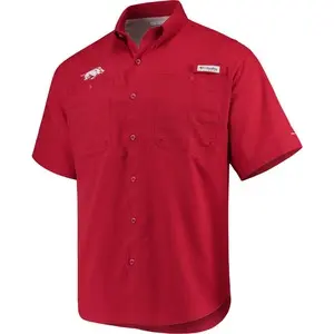 Columbia Arkansas Razorbacks Pfg Tamiami Shirt