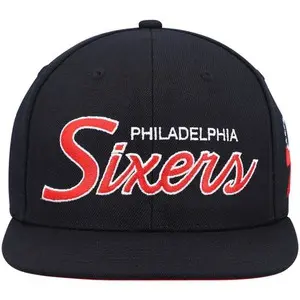 Mitchell & Ness Philadelphia 76ers Hardwood Classics Script 2.0 Snapback Hat