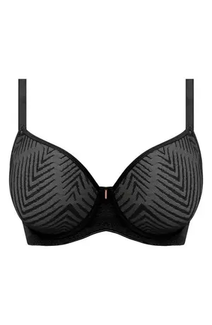 Freya Tailored Plunge Underwire T-shirt Bra - Black