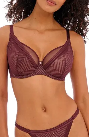 Freya Tailored High Apex Underwire Bra Dark Cherry