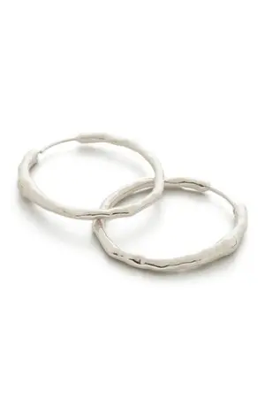 Monica Vinader Siren Muse Medium Hoop Earrings - Sterling Silver