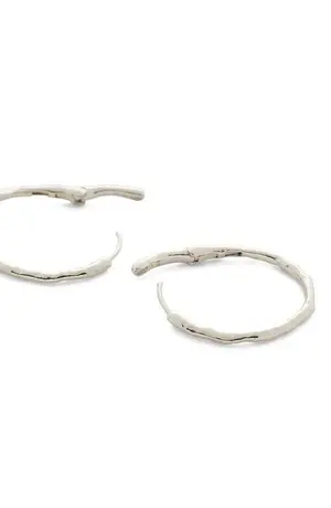 Monica Vinader Siren Muse Medium Hoop Earrings - Sterling Silver