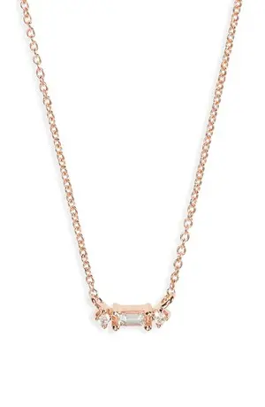 DANA REBECCA DESIGNS Sadie Diamond Pendant Necklace - Rose Gold