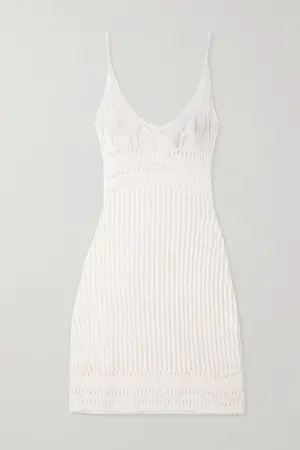 Loewe Paula's Ibiza Crochet-knit Mini Dress