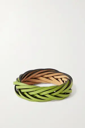 Loewe Paula's Ibiza Braided Leather Bangle