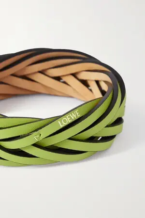 Loewe Paula's Ibiza Braided Leather Bangle