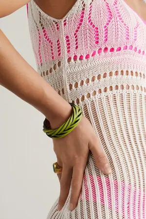 Loewe Paula's Ibiza Braided Leather Bangle
