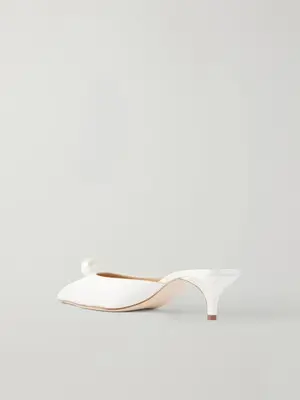 Magda Butrym Embellished Satin Pumps - Neutrals