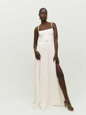 REFORMATION Florina Maxi Dress With Spaghetti Straps And Slit