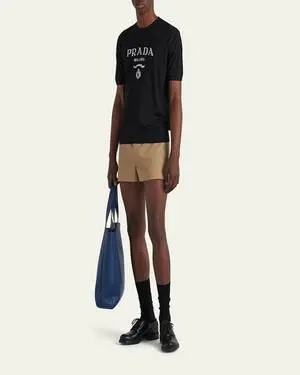 Prada Superfine Wool Logo Sweater