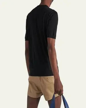 Prada Superfine Wool Logo Sweater