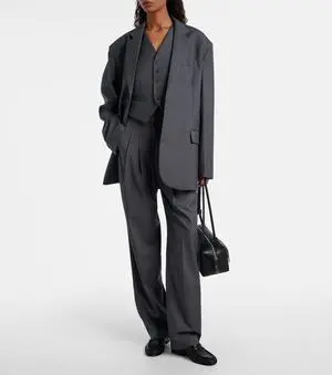 THE FRANKIE SHOP Gelso Oversized Blazer - Grey