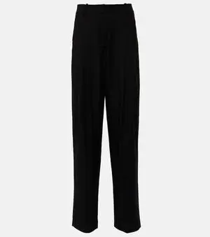 THE FRANKIE SHOP Gelso High-rise Wide-leg Trousers - Black