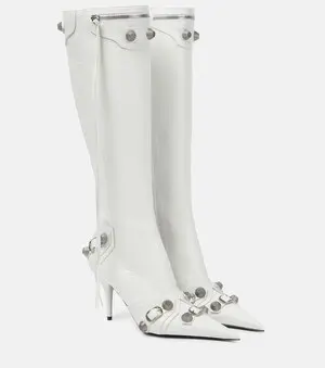 Balenciaga Cagole Knee-high Leather Boots