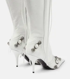 Balenciaga Cagole Knee-high Leather Boots