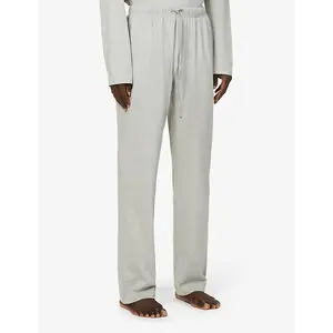 Polo Ralph Lauren Logo-embroidered Cotton-jersey Pyjama Bottoms - Andover Heather