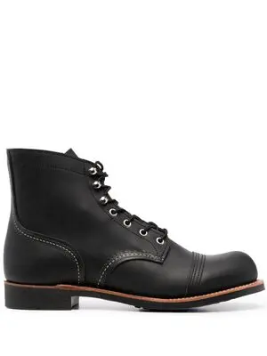 Red Wing Lace-up Ankle Boots - Black