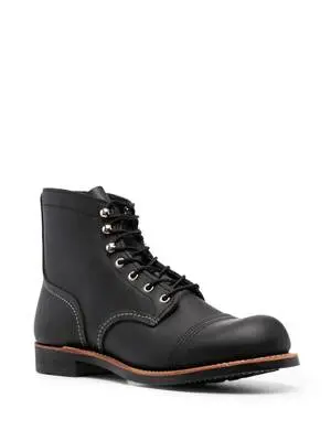 Red Wing Lace-up Ankle Boots - Black