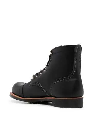 Red Wing Lace-up Ankle Boots - Black