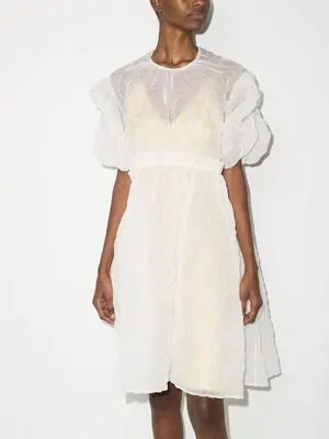Brøgger Ada Puff-sleeves Crinked Dress