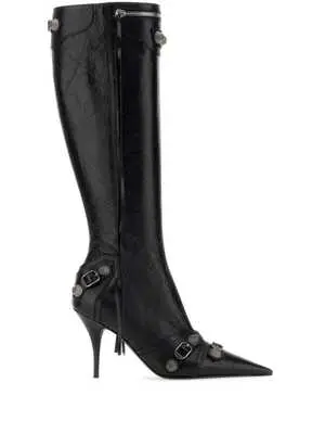Balenciaga 90mm Cagole Leather Boots
