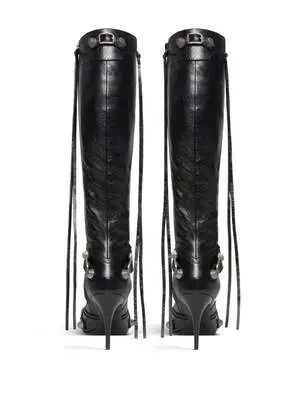Balenciaga 90mm Cagole Leather Boots