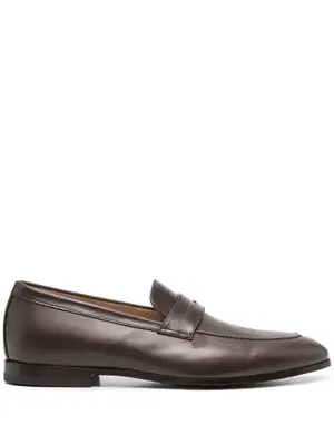 SCAROSSO Marzio Leather Loafers - Brown