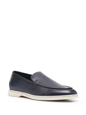 SCAROSSO Ludovico Leather Loafers - Blue