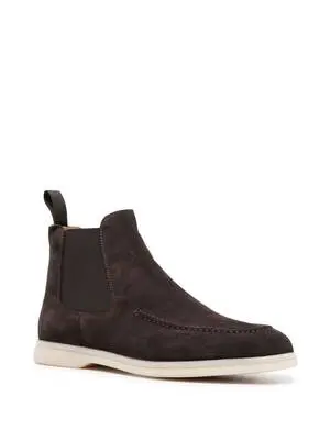 SCAROSSO Eugenia Chelsea Boots - Brown