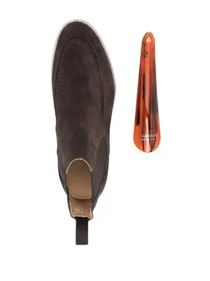 SCAROSSO Eugenia Chelsea Boots - Brown