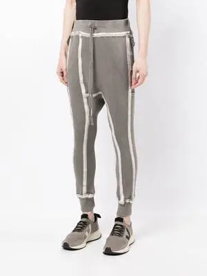 Boris Bidjan Saberi Tape-detail Drawstring Track Pants
