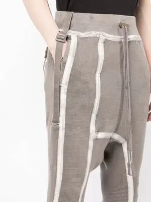 Boris Bidjan Saberi Tape-detail Drawstring Track Pants