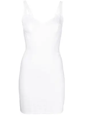 Dolce & Gabbana Lace-panel Bustier Dress - White