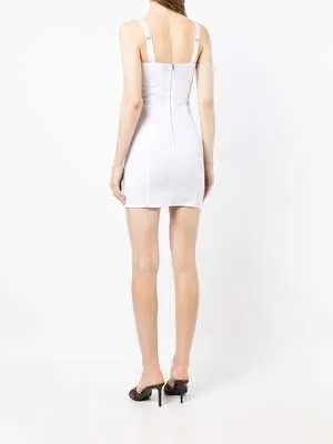 Dolce & Gabbana Lace-panel Bustier Dress - White