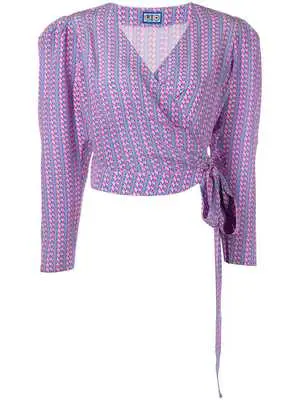 Lhd Odalys Silk Wrap Blouse