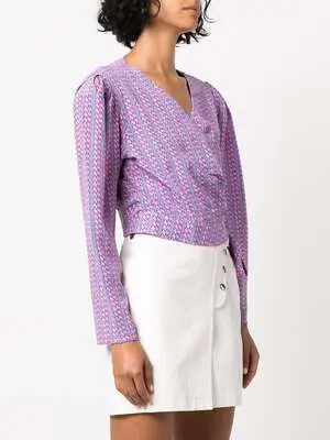 Lhd Odalys Silk Wrap Blouse