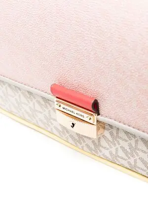 Michael Kors Bradshaw Logo-print Shoulder Bag - Neutrals