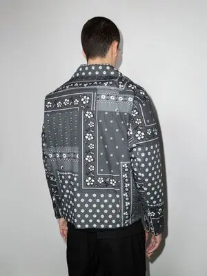 NEIGHBORHOOD Bandana-print Biker Jacket