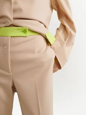 Off-White Active Straight-leg Tailored Trousers - Neutrals