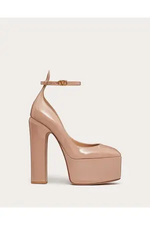 Valentino Garavani Valentino Garavani Tan-Go Platform Pump In Patent Leather 155 Mm Red
