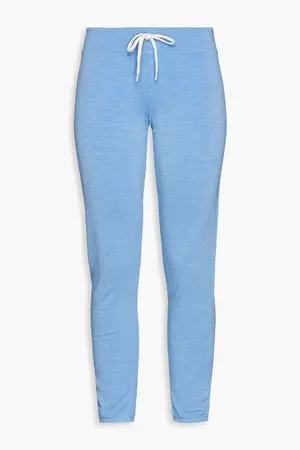 Monrow French Terry Track Pants - Light Blue