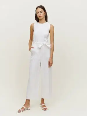 REFORMATION Naomi Linen Jumpsuit