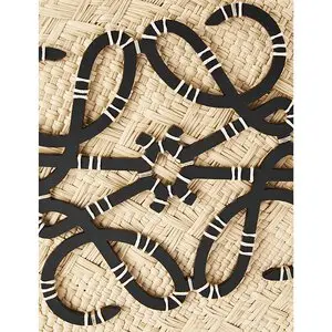 Loewe Anagram Palm-woven And Leather Tote Bag