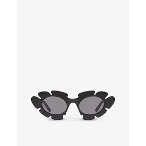 Loewe Loewe X Paula's Ibiza Flower-Shaped Sunglasses Black