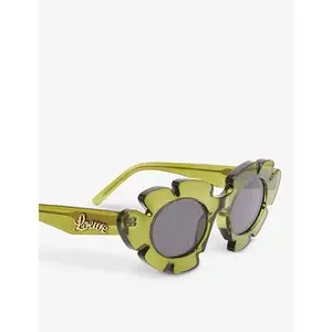 Loewe X Paula's Ibiza Flower-shaped Sunglasses - Cactus Green