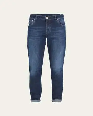 Brunello Cucinelli 5-pocket Denim Jeans - Dark Wash Denim
