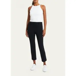 Theory Treeca Precision Ponte Cropped Pants - Black