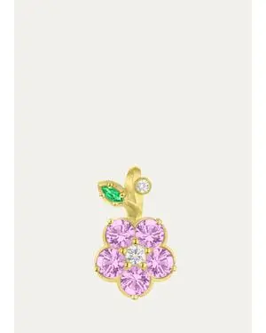 Paul Morelli Wild Child Charm With Diamonds, Pink Sapphires And Tsavorite - Yellow