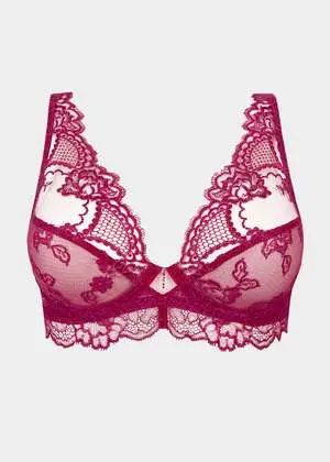 Lise Charmel Sublime En Dentelle Lace Push-up Bra Fs/fuchsia Sublim