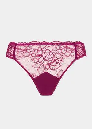 Lise Charmel Sublime En Dentelle Lace Bikini Fs/fuchsia Sublim